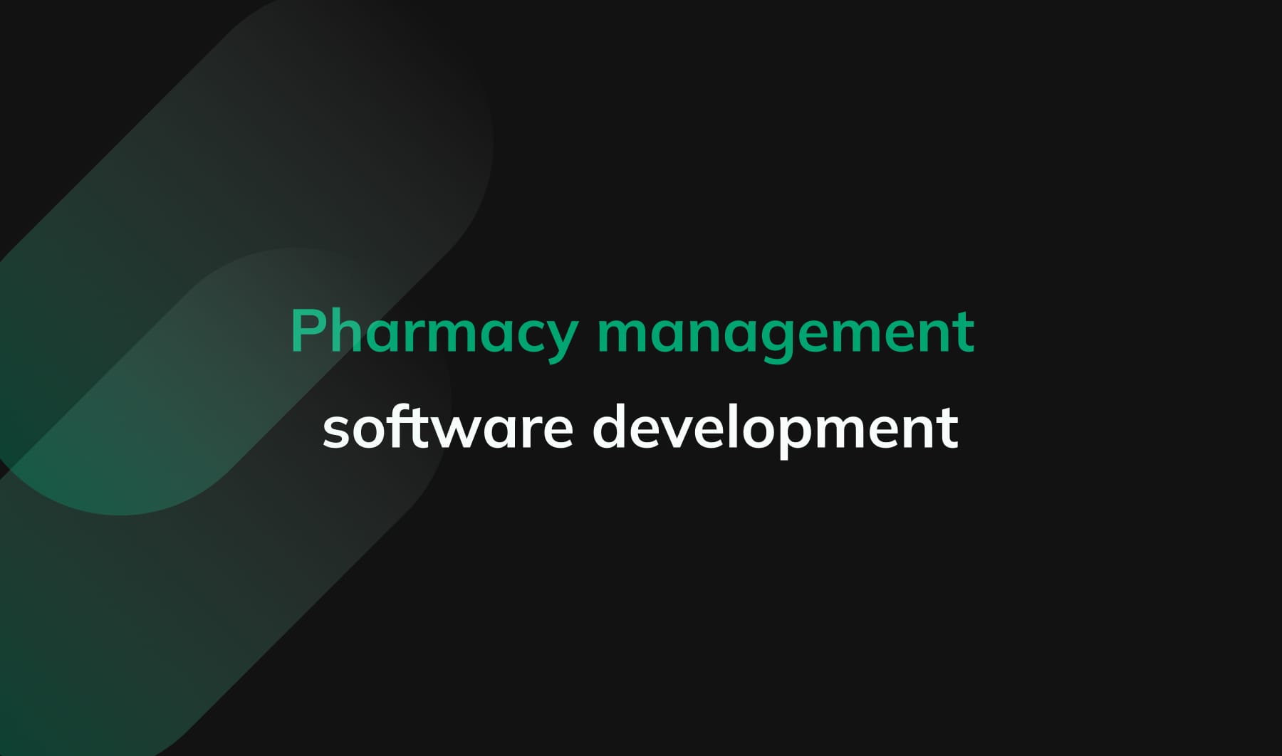 Pharmacy Management Software Development